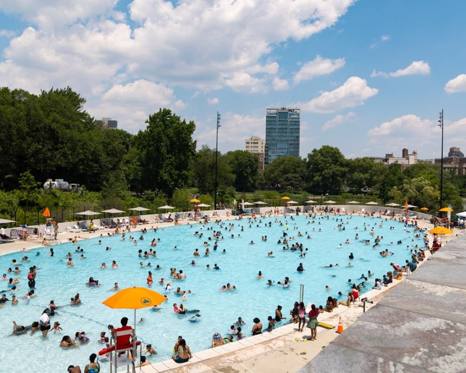 Gottesman Pool (formerly Lasker Pool & Rink) | Central Park NYC